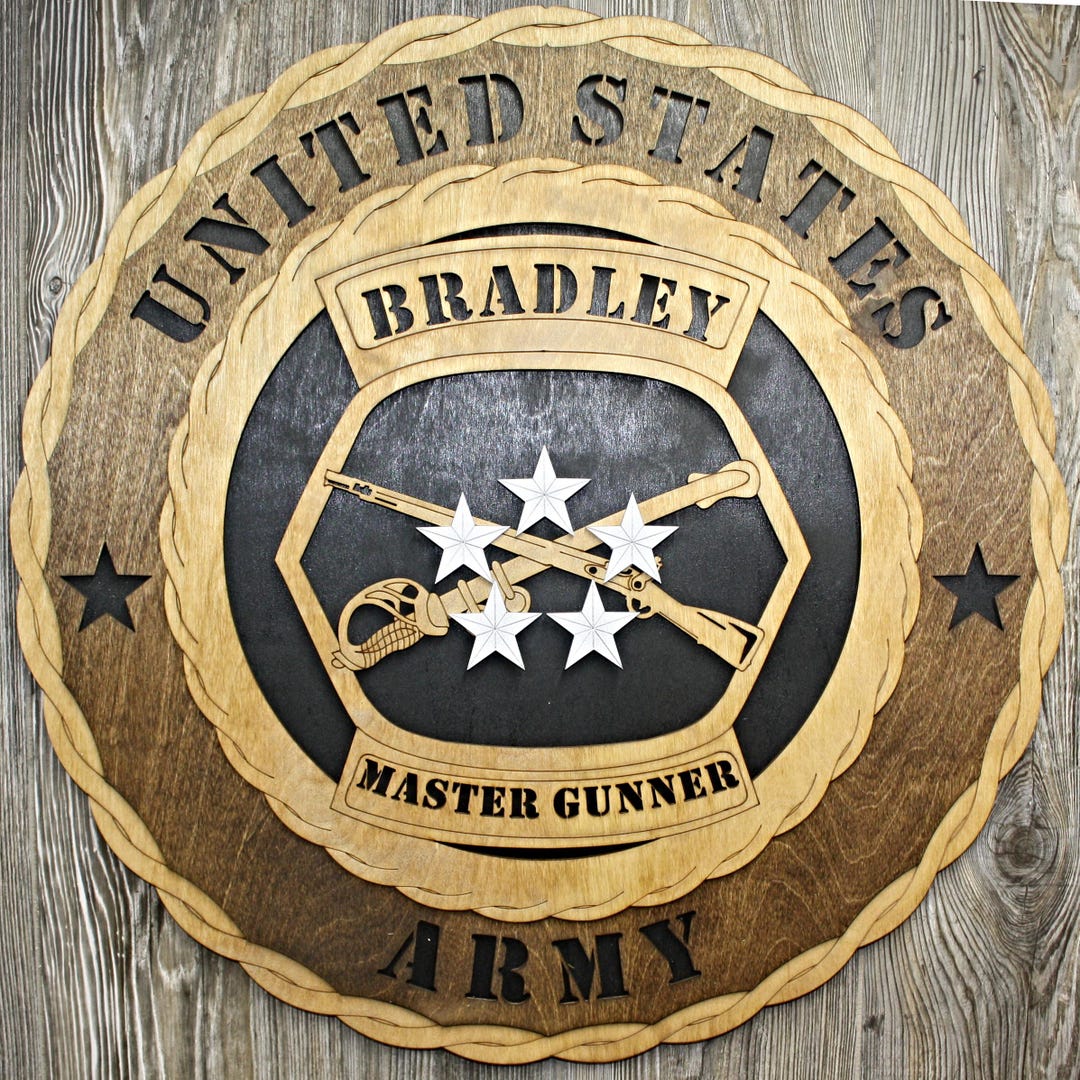 Bradley Master Gunner Wall Tribute - Etsy