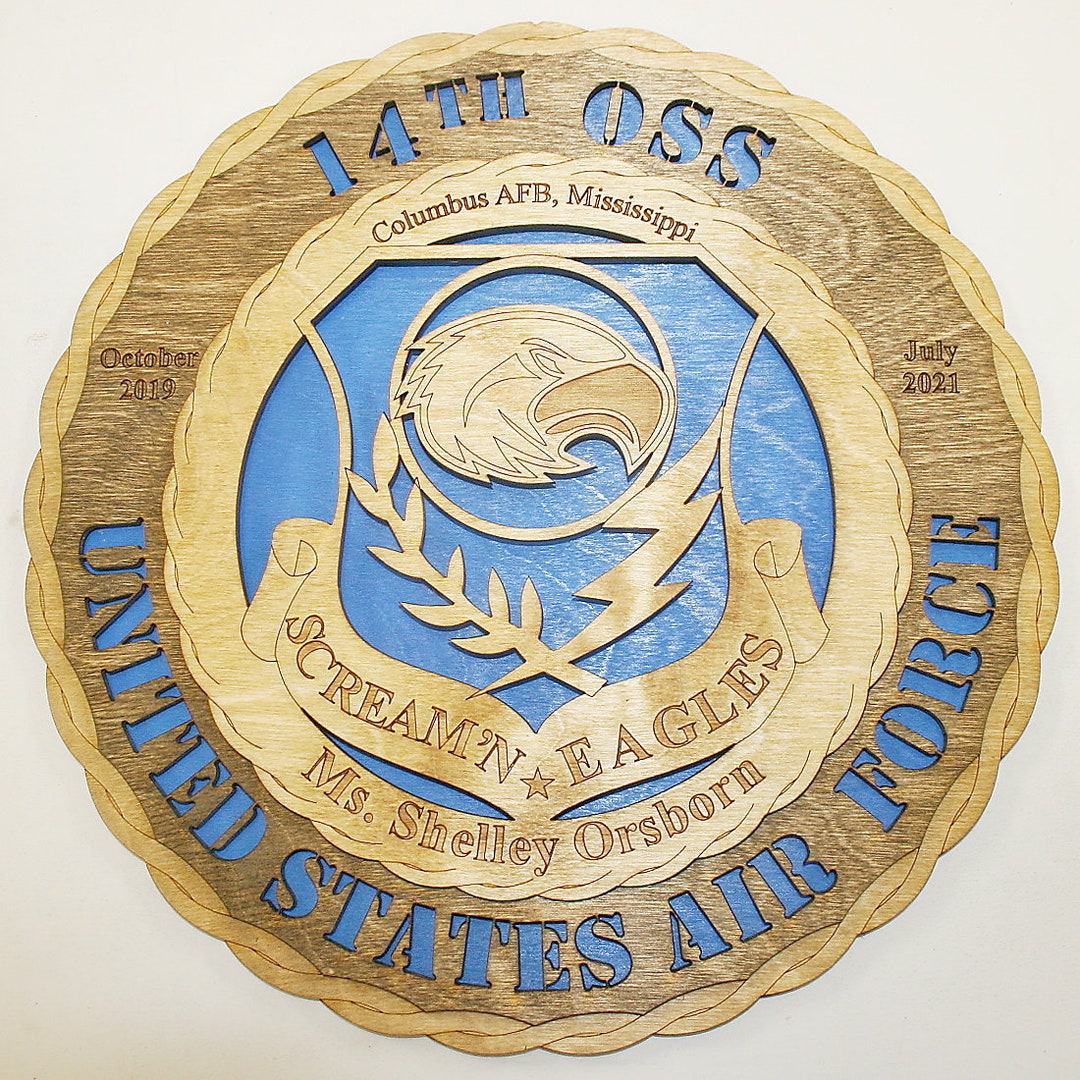 12" and 18" Air Force 14th OSS Wall Tribute - Etsy