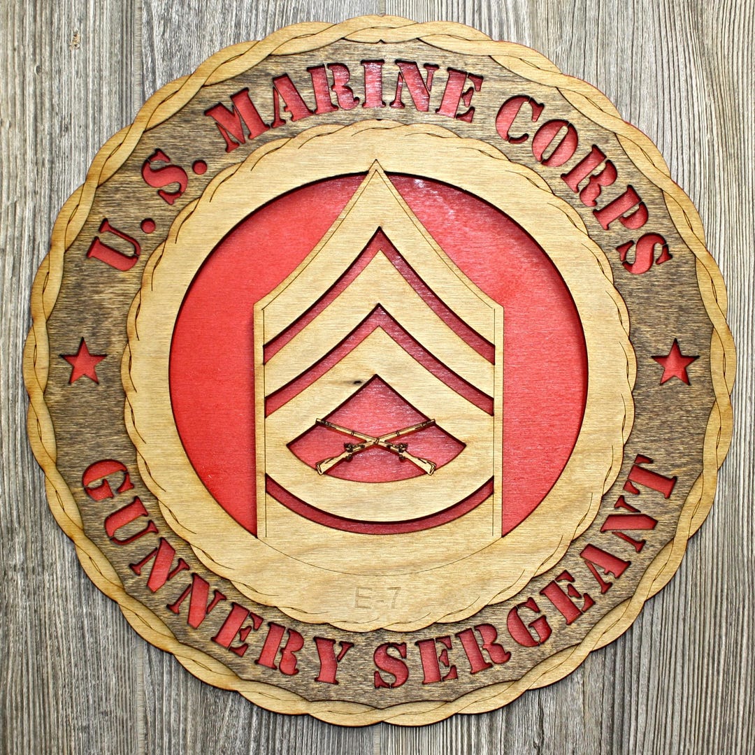 Marine Gunnery Sergeant Wall Tribute - Etsy