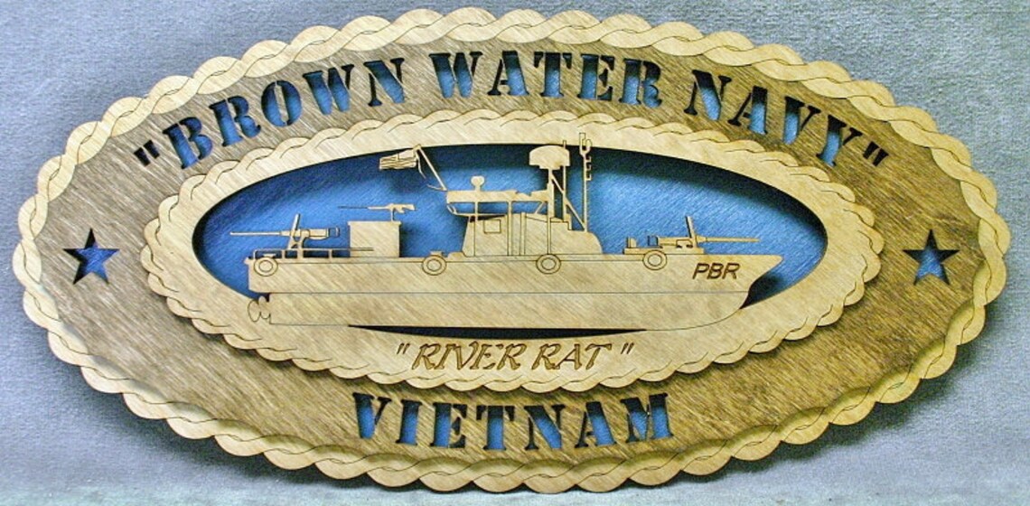 Custom Navy Brown Water Navy Wall Tribute Free Shipping - Etsy