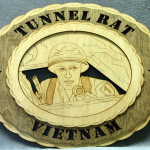 Army Tunnel Rat Vietnam Wall Tribute - FREE SHIPPING - Etsy