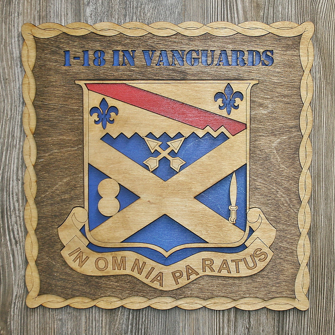 12" and 18" Army 18th Infantry Square Wall Tribute - Etsy