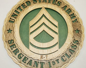 Sergeant First Class Rank US Army Custom Laser Engraved Tumbler - Etsy