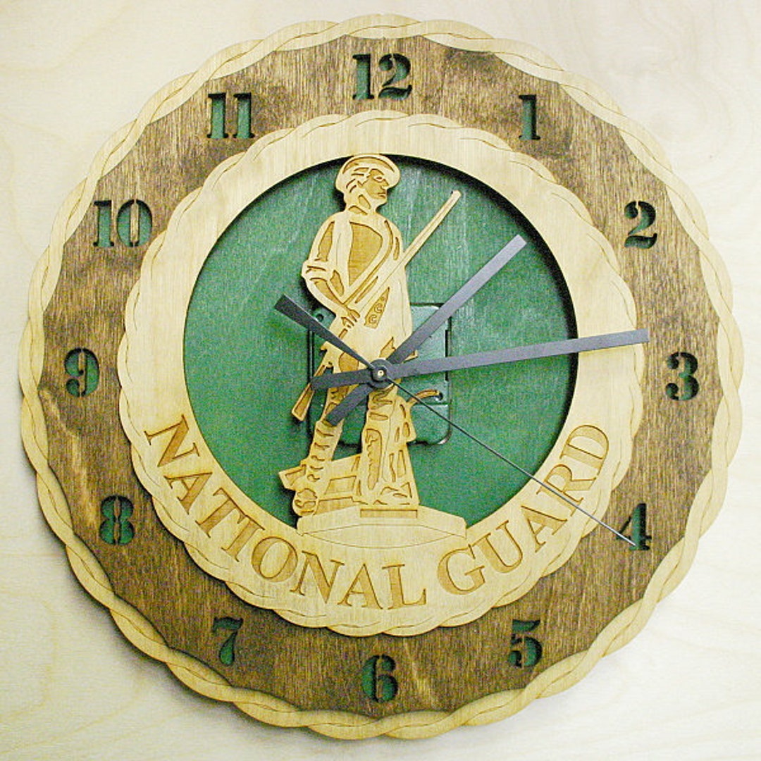 Custom 12" U.s.army National Guard Wall Clock - Etsy