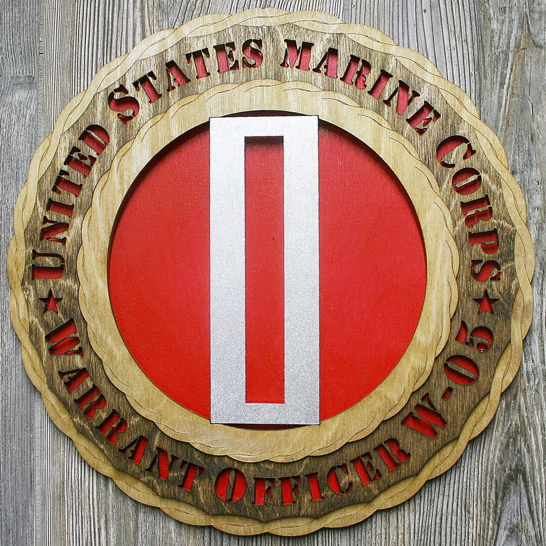 Marine Corps WO5 Warrant Officer Rank Wall Tribute - Etsy