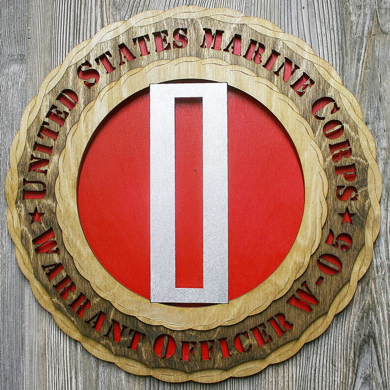 Marine Corps WO5 Warrant Officer Rank Wall Tribute - Etsy