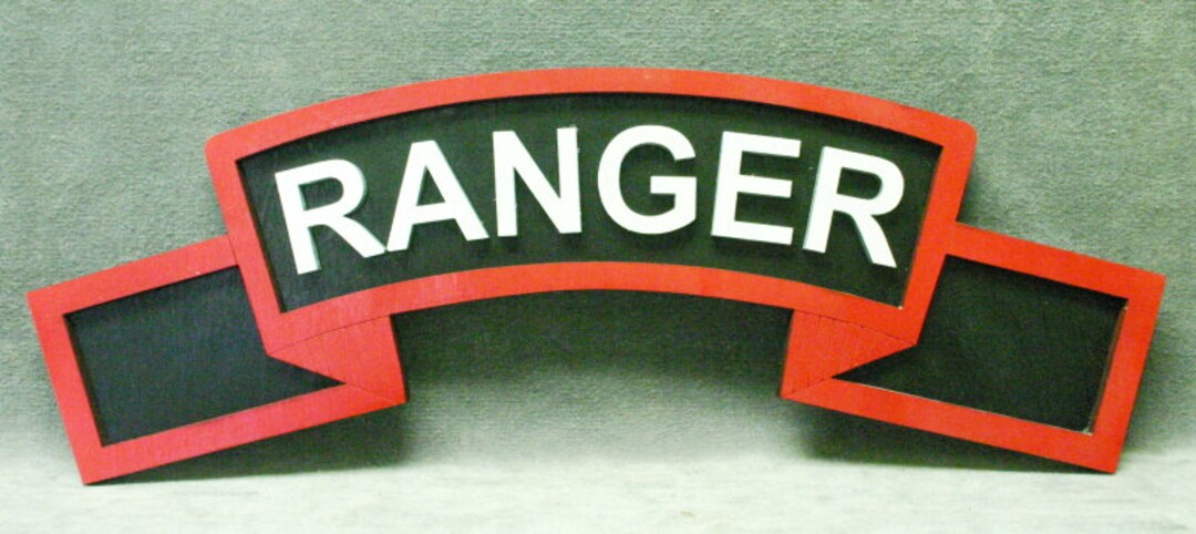 Large 18 Inch Red-black Ranger Scroll - Etsy