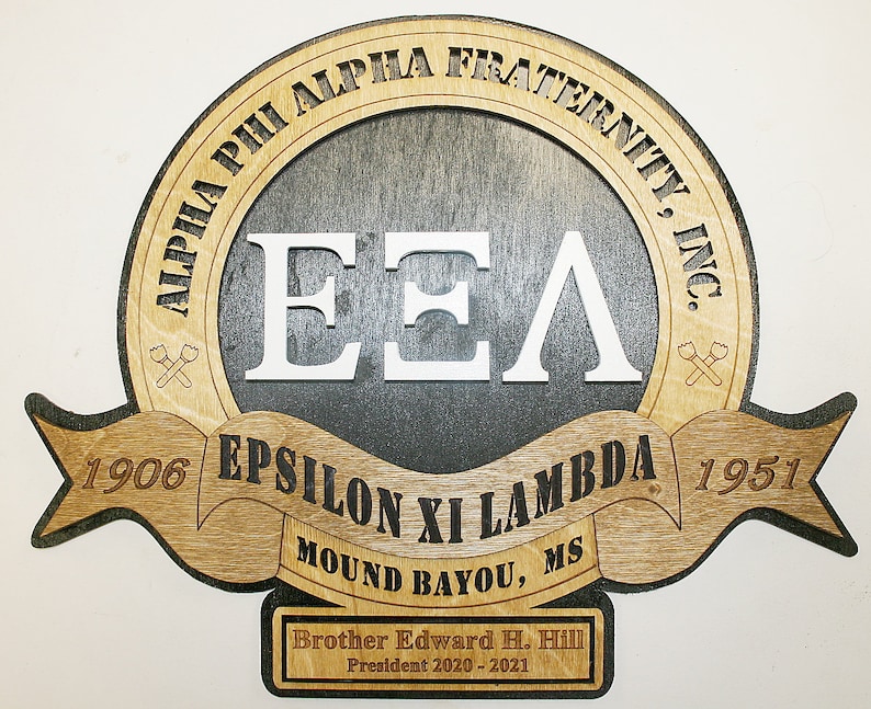 Custom 12or 18 Alpha Phi Alpha Fraternity Wall - Etsy