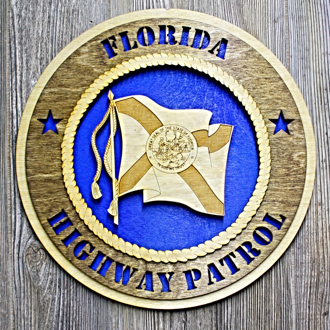 Florida State Police Wall Tribute - Etsy