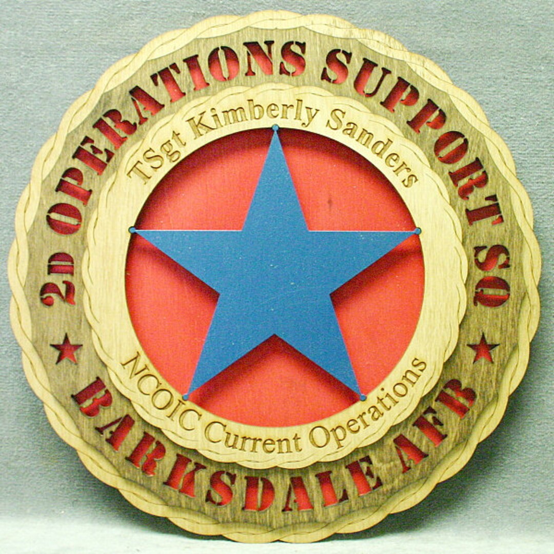 Custom 12" or 18" Air Force 2d OSS Wall Tribute - Etsy