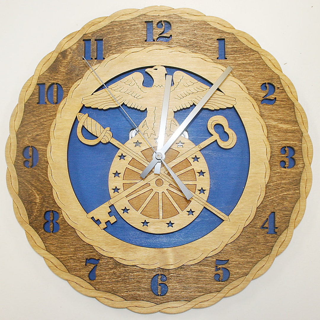 Quartermaster Wall Tribute Clock - Etsy
