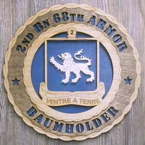 2nd Bn 68th Armor Baumholder Wall Tribute - Etsy