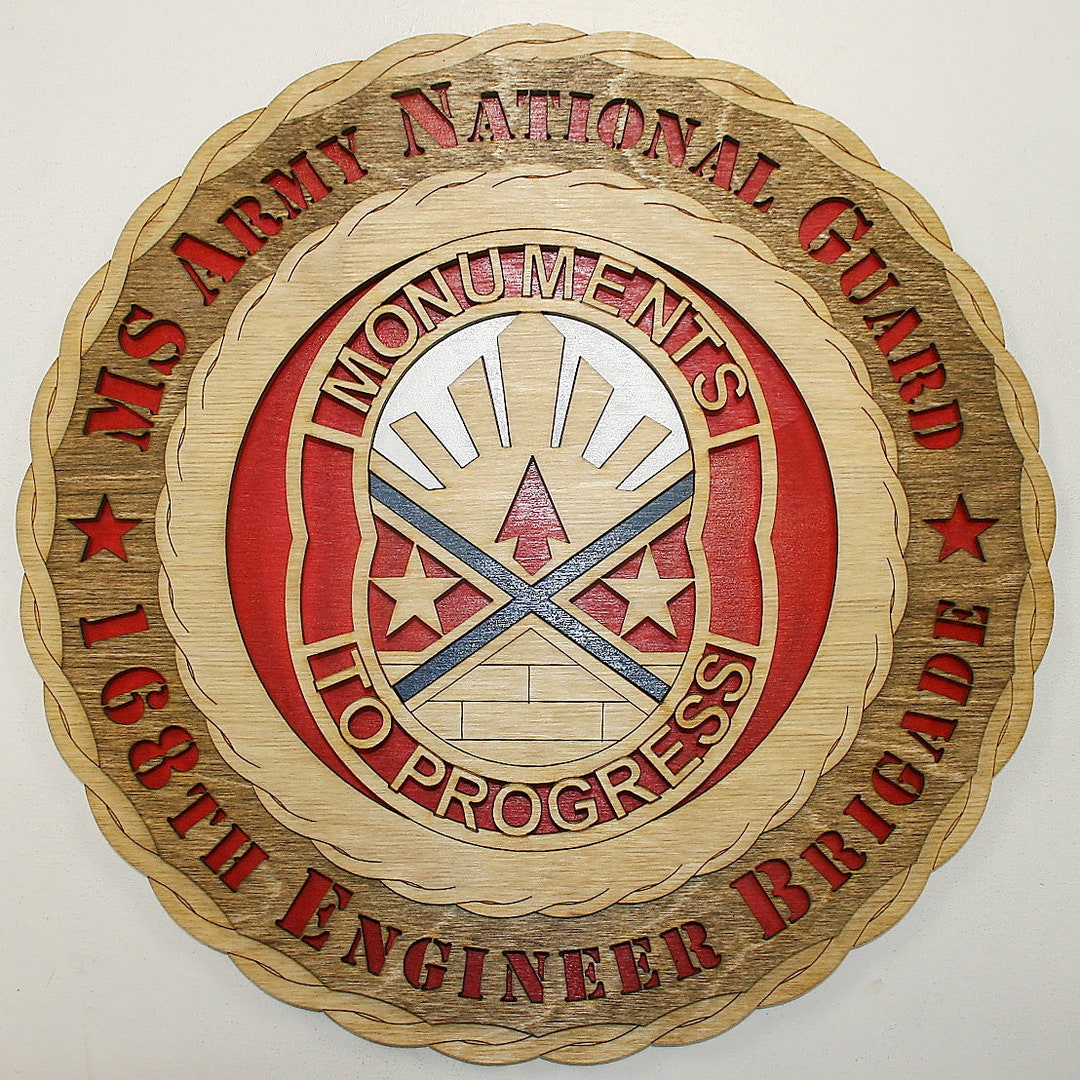 12 and 18 168th Engineer Brigade Wall Tribute - Etsy