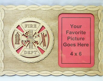 Firefighter Frame - Etsy