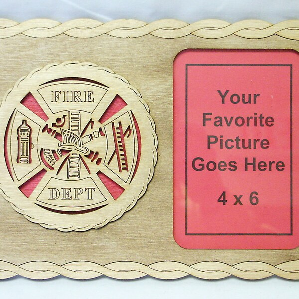 Firefighter Picture Frame - Etsy