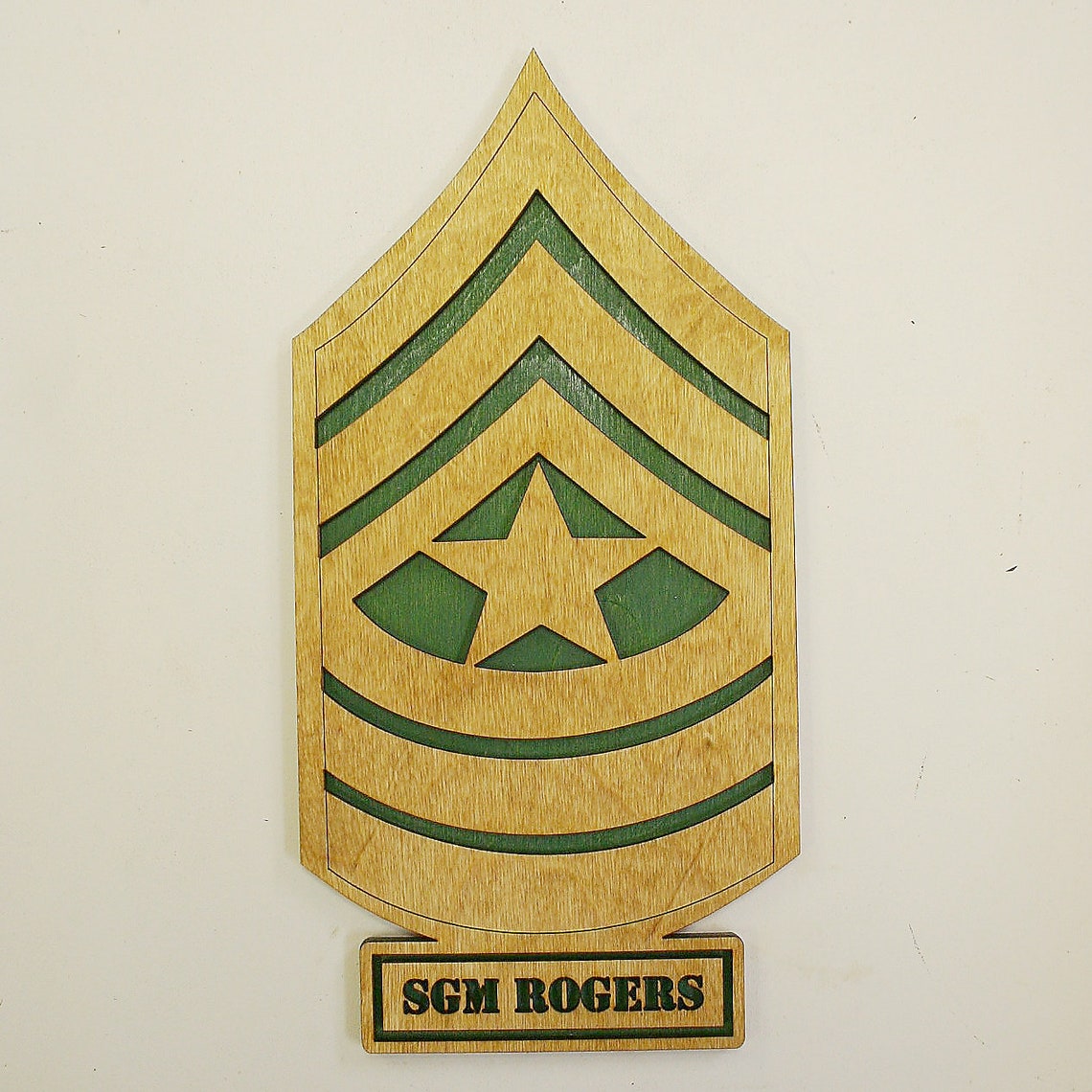 Custom Wood US Army Command Sergeant Major Rank Plaque (12") - Etsy