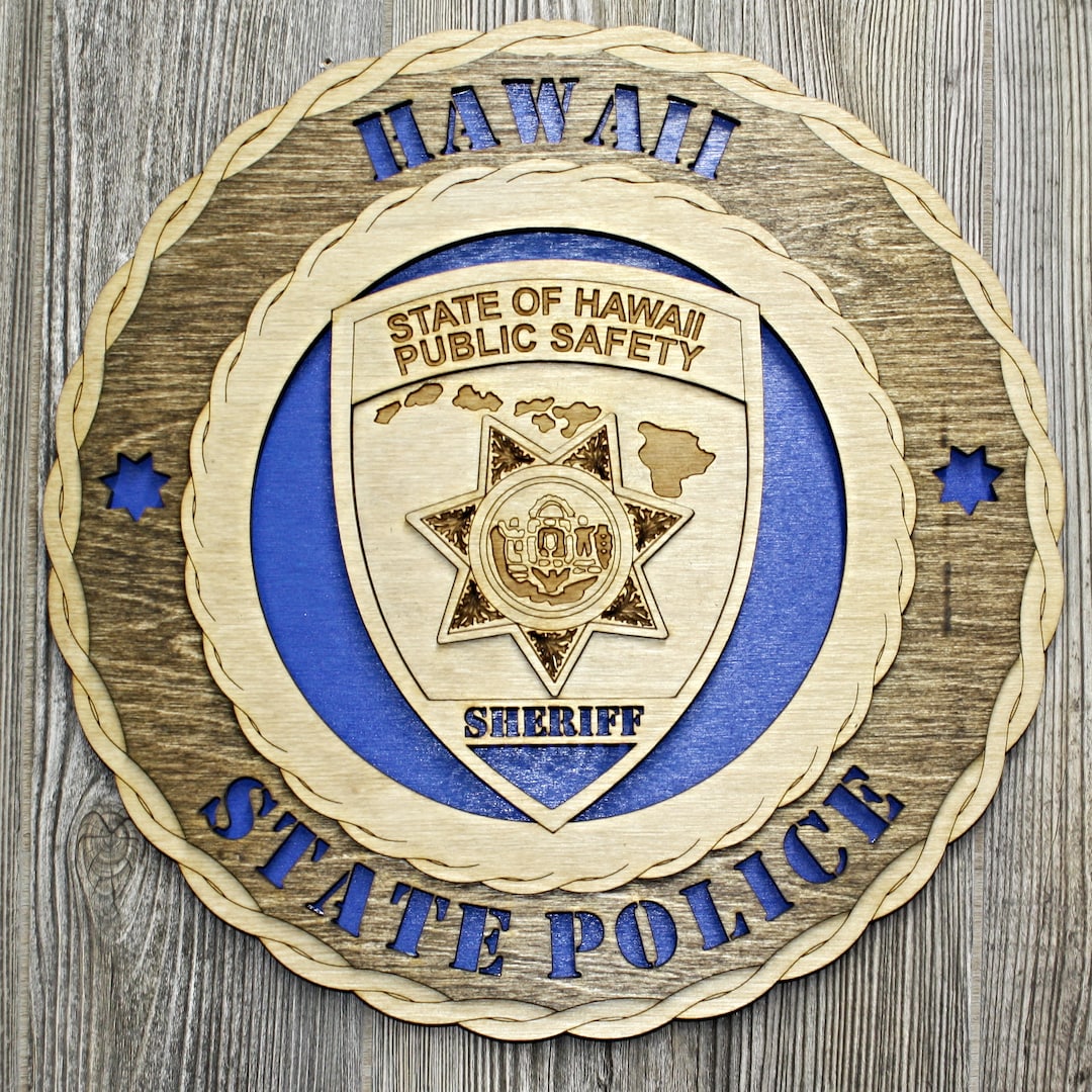 Hawaii State Police Wall Tribute - Etsy