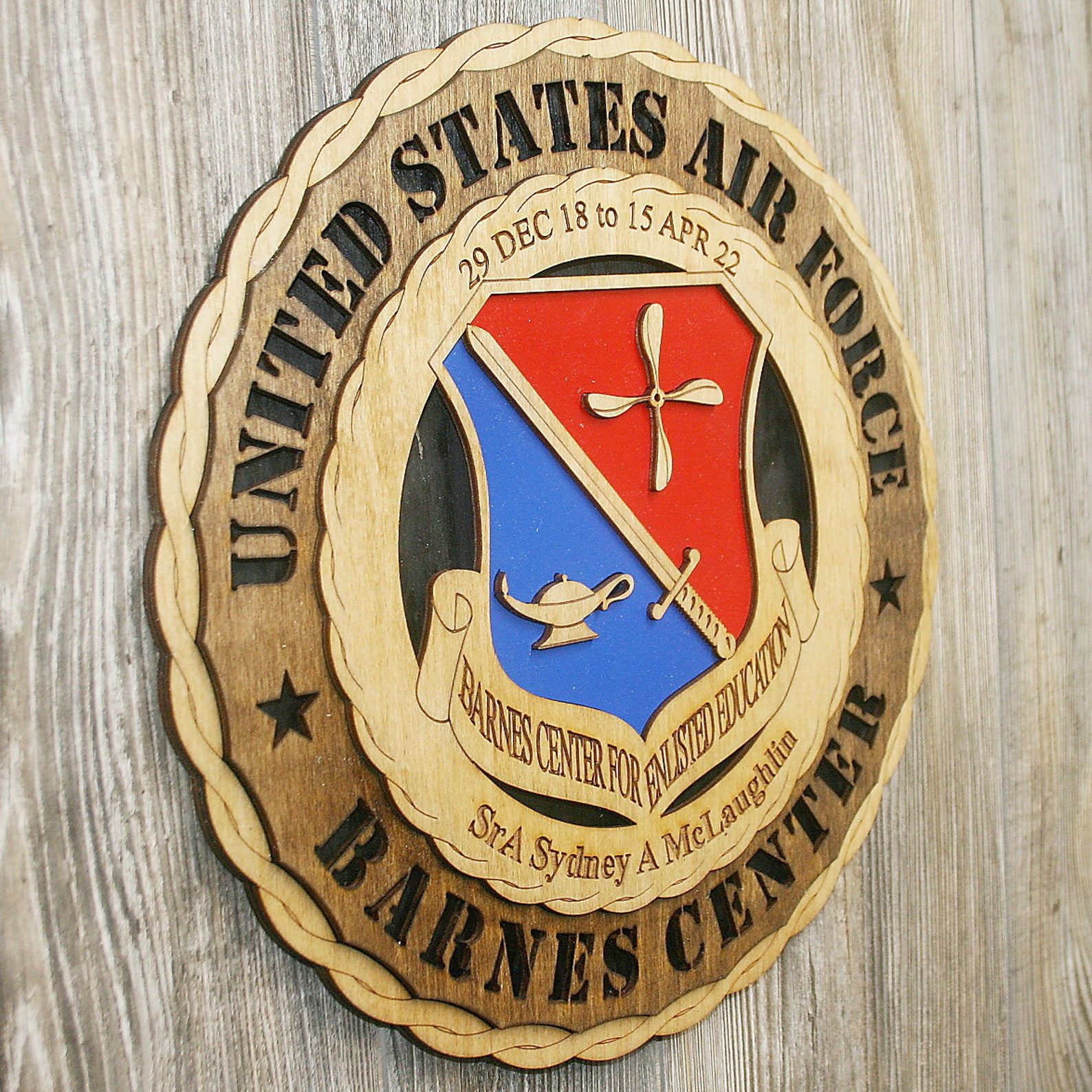 12" and 18" Air Force Barnes Center Wall Tribute - Etsy