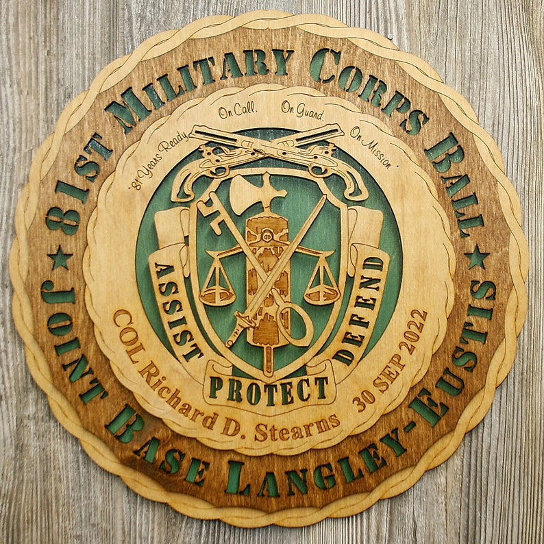 Army Military Police Regimental Crest Wall Tribute - Etsy