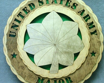 Wood Army Rank - Etsy