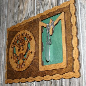 Custom 12 X 8 Army Dog Tag Display - Etsy