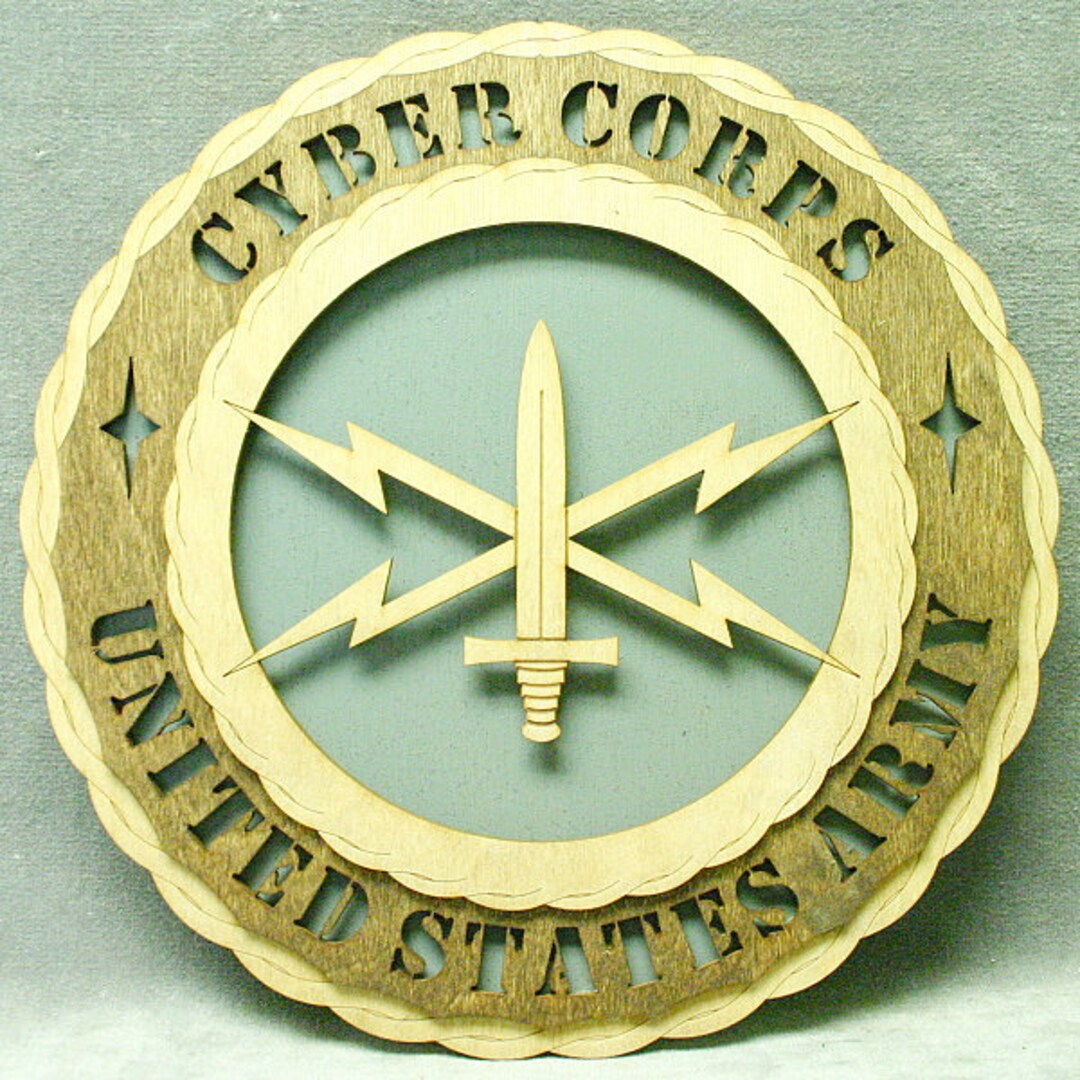 Custom 12" Army Cyber Corps Wall Tribute - Etsy