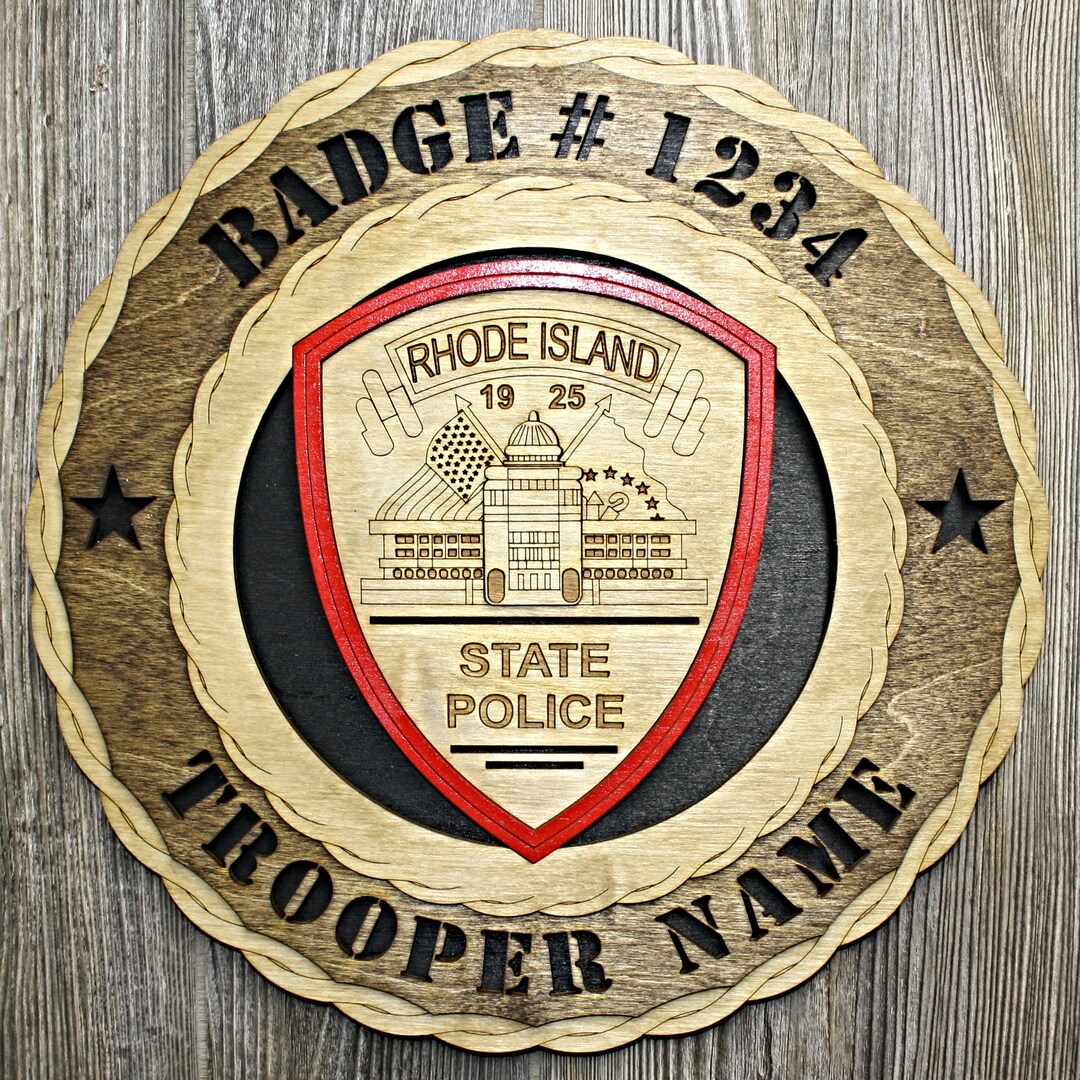 Rhode Island State Police Wall Tribute - Etsy