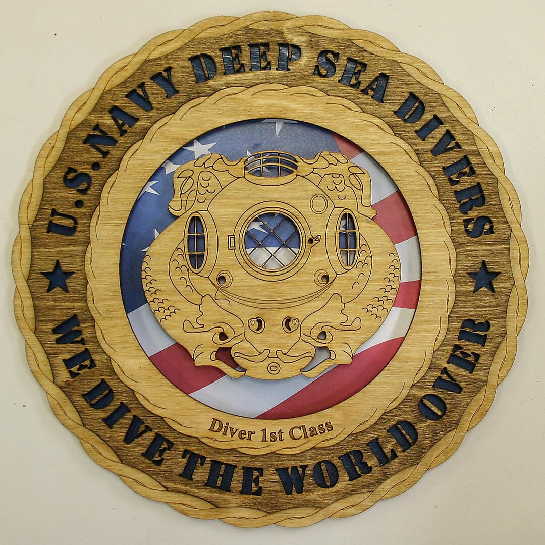 Navy Diver First Class Wall Tribute - Etsy