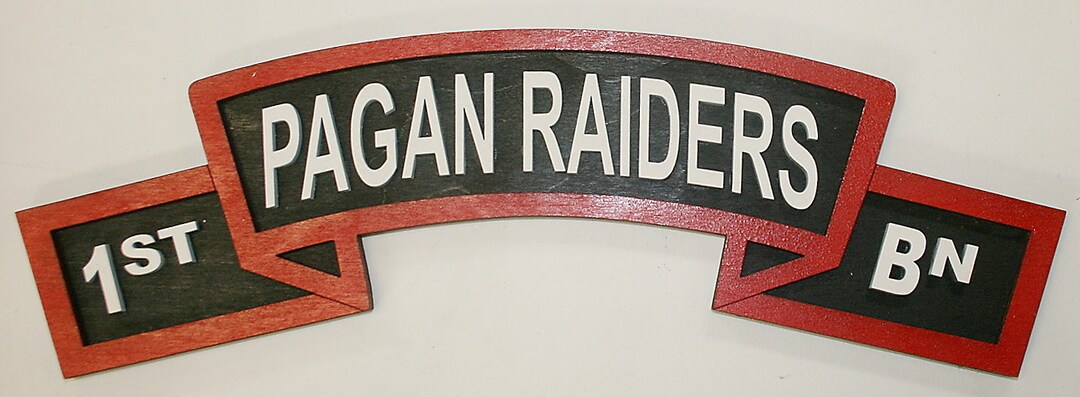 Large 18 Inch Pagan Raiders Scroll Red/black/white - Etsy
