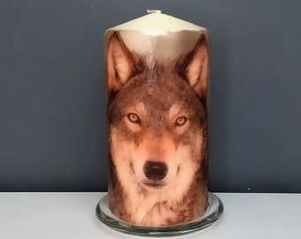 Wolf Candle - Etsy