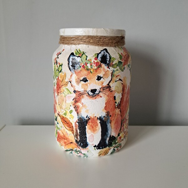 Fox Jar - Etsy
