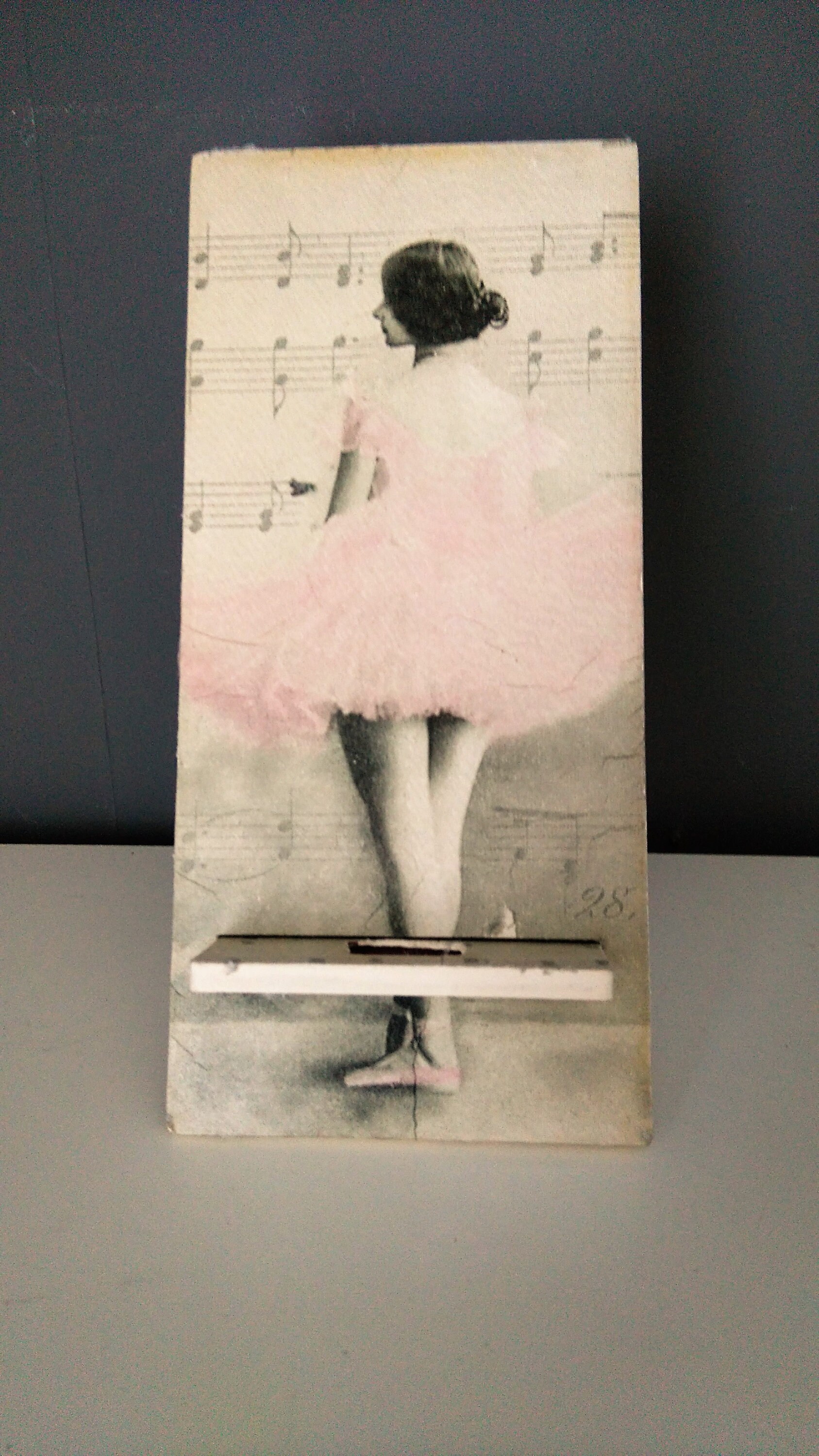 Dancer Phone Stand Office Desk Décor Wooden Phone Holder | Etsy