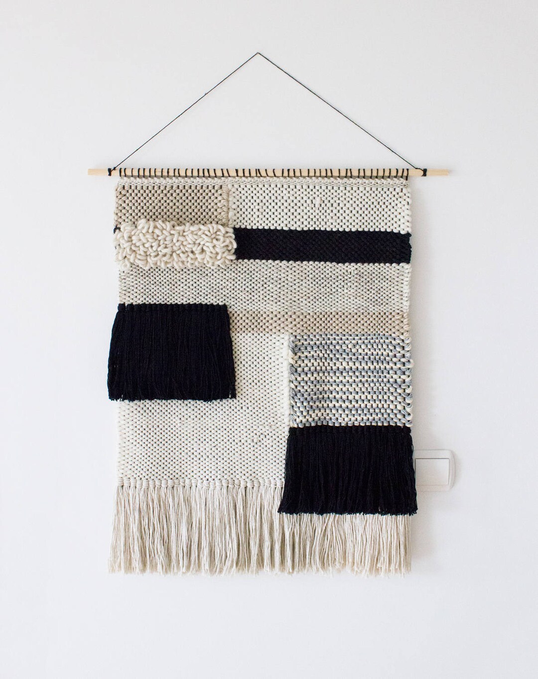 Large Woven Wall Hanging | Woven Wall Art Weaving | Scandinavian Style ...