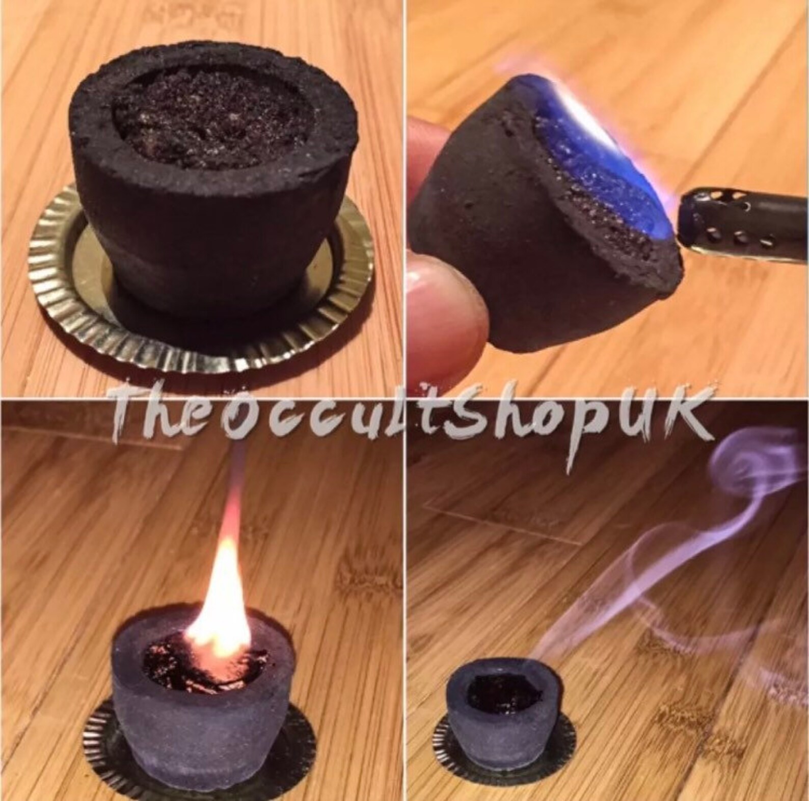 All in One Incense Charcoal Cup Natural Herbs Ready Made - Etsy