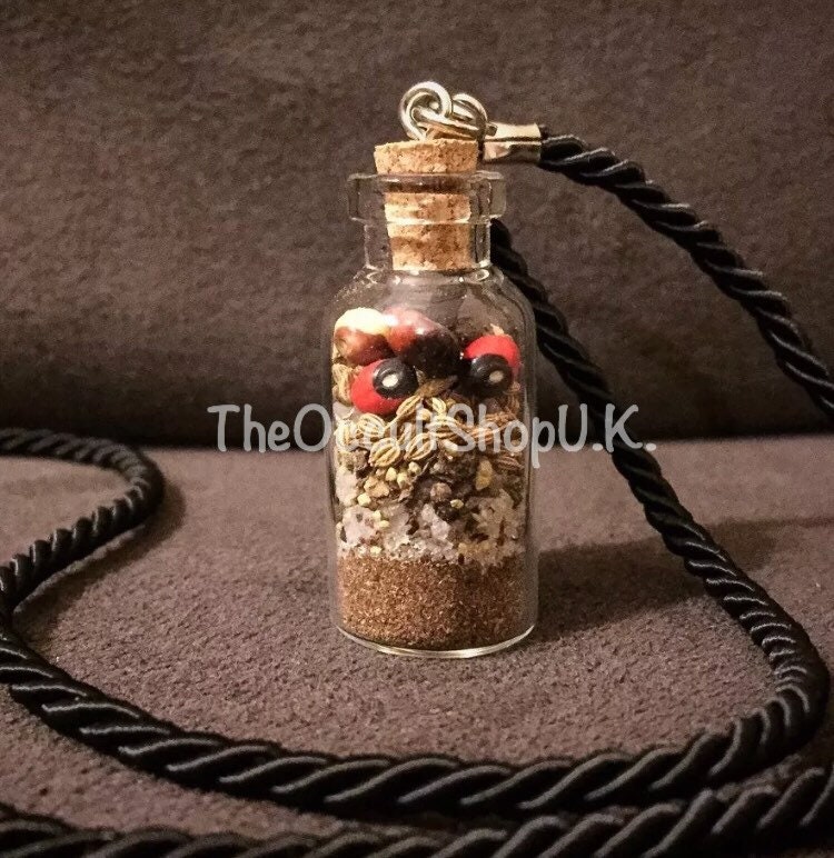 Protection Pendant Glass Vial Talisman Ghost Demons Spirits - Etsy
