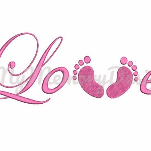 Baby Foot Embroidery Designs 4 Sizes Instant Download. - Etsy