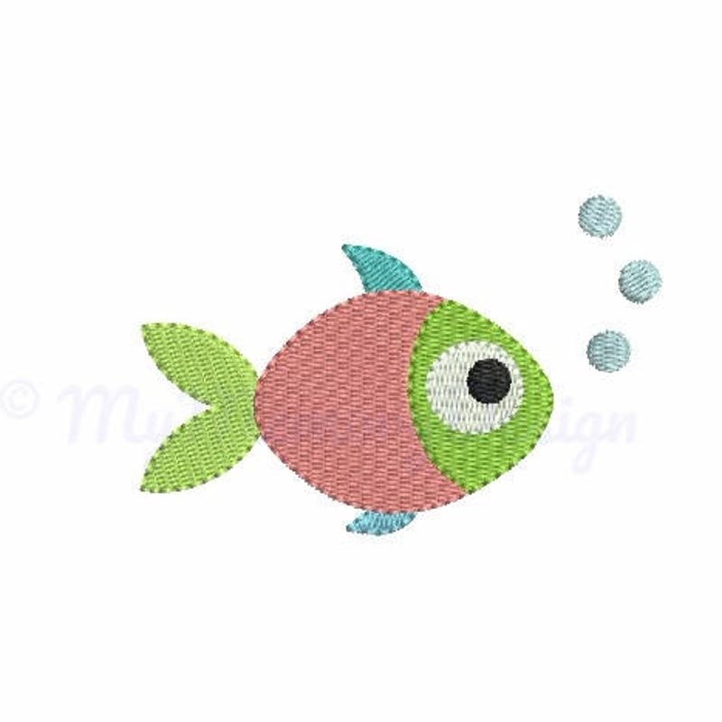 Machine Embroidery Fish - Etsy