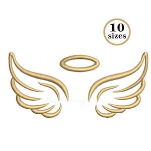Angel Wings Embroidery Designs, Machine Embroidery Design, Instant ...