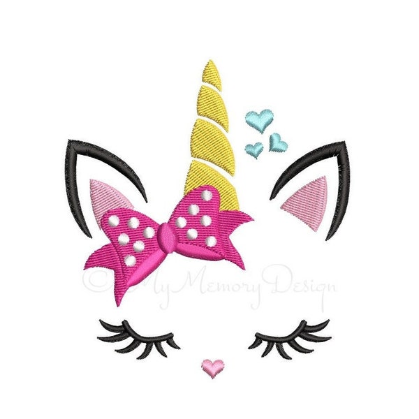 Unicorn Machine Embroidery Design - Etsy