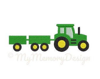 Tractor Embroidery | Etsy