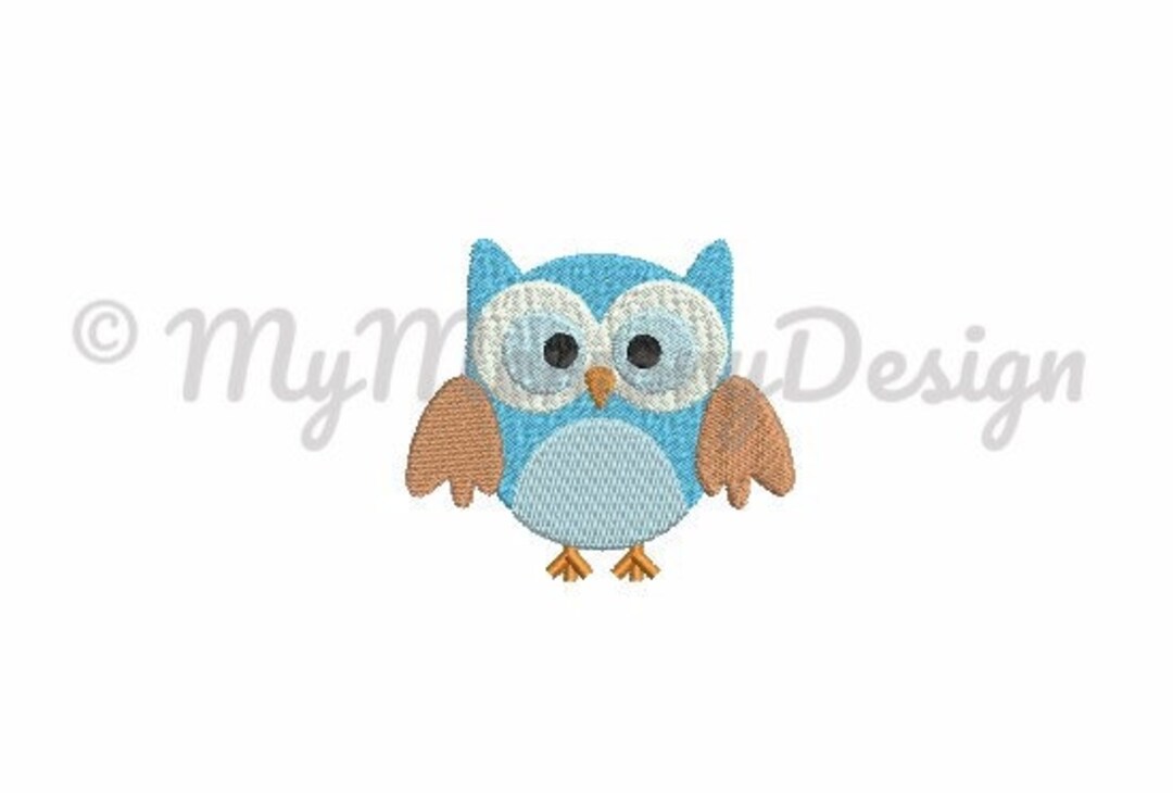 Owl Embroidery - Animal Embroidery - Owl Embroidery Design - Filled ...