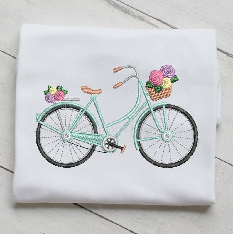Bike Embroidery Designs Bicycle Embroidery Design Machine - Etsy