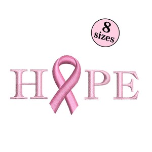 Breast Cancer Awareness Ribbon Embroidery Designs , SET of 3 Machine ...