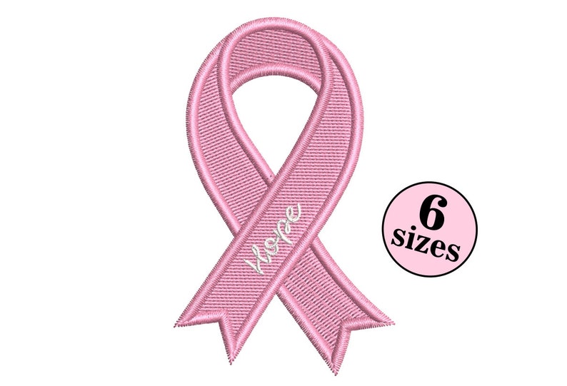 Breast Cancer Awareness Ribbon Embroidery Designs , SET of 3 Machine ...