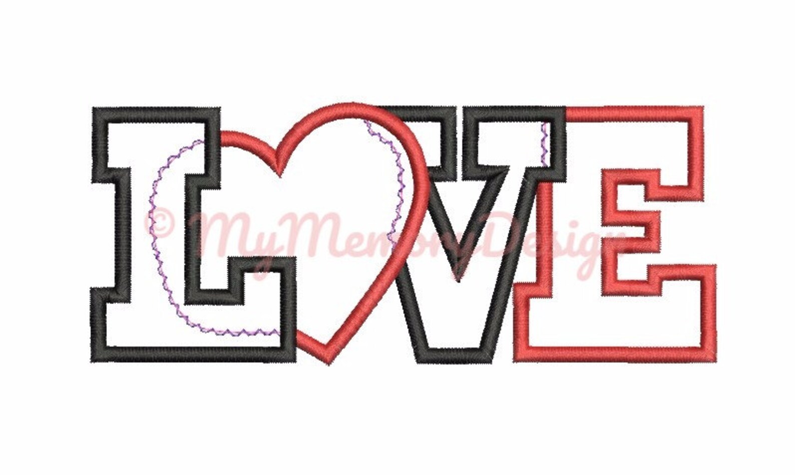 Love Embroidery Design - Valentine Applique -heart Applique - Machine ...