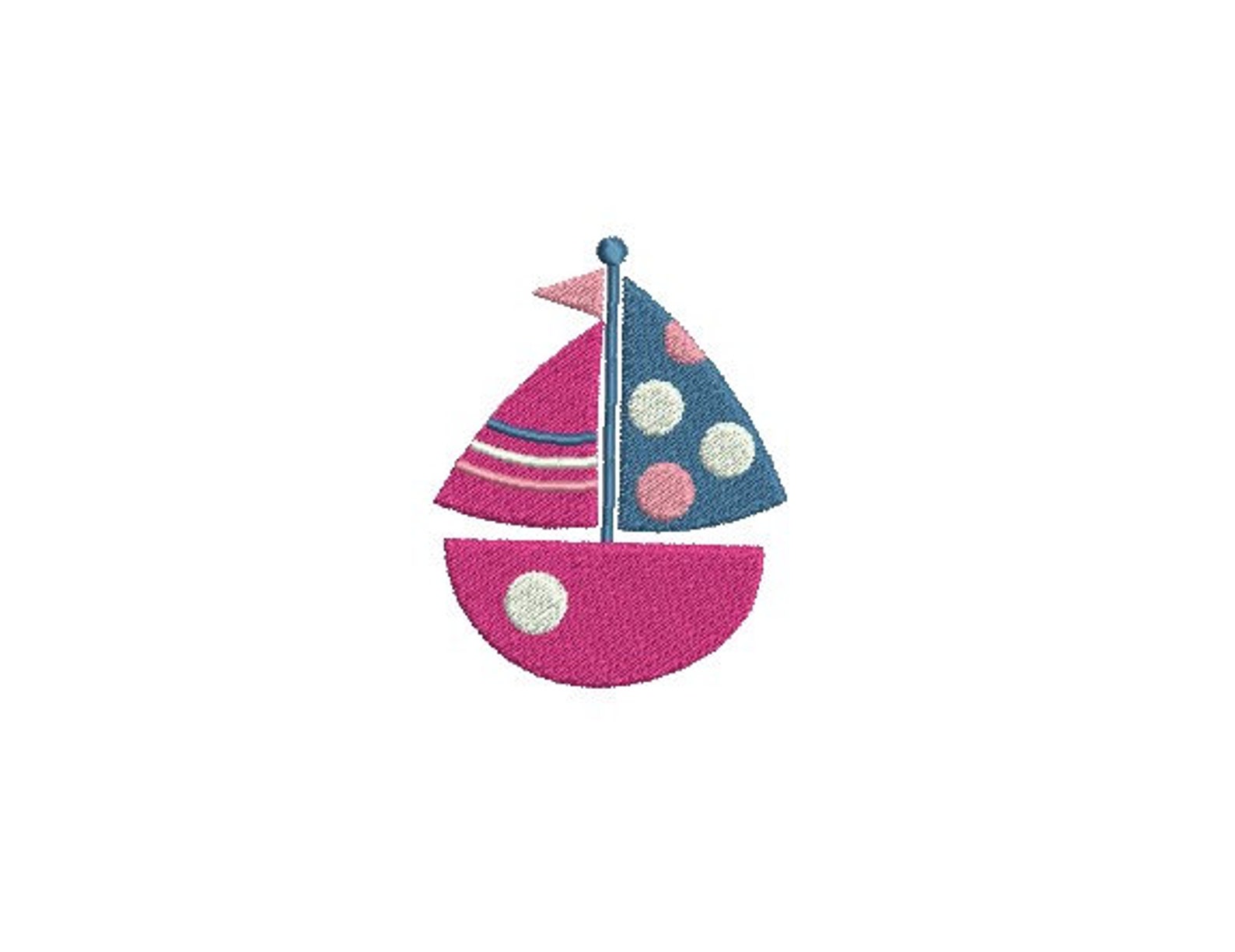 Boat Embroidery Design Sailboat Embroidery Design Mini | Etsy