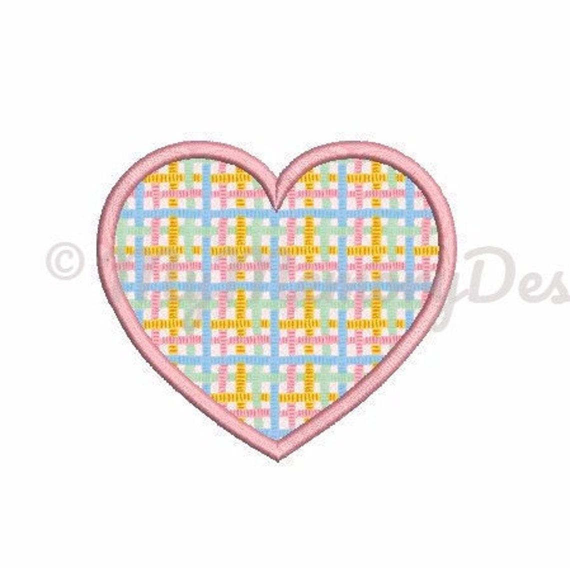 Heart Applique Design Heart Embroidery Design Machine | Etsy
