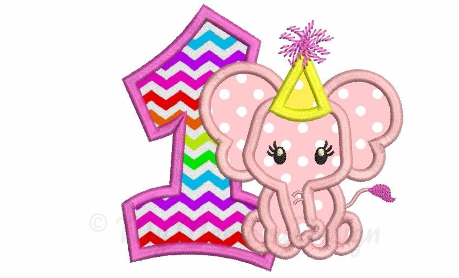 1st Birthday Embroidery Birthday Girl Embroidery Design | Etsy