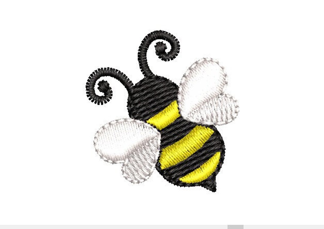 Bee Embroidery Design - 5 SIZES - Mini Bee Embroidery - INSTANT ...