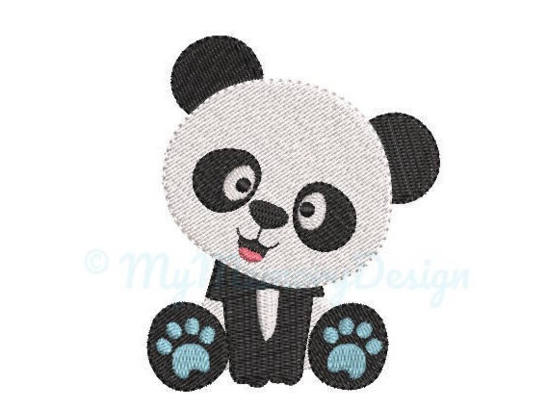 Baby Boy Panda Embroidery Design - Animal Embroidery Design, Baby Bear ...